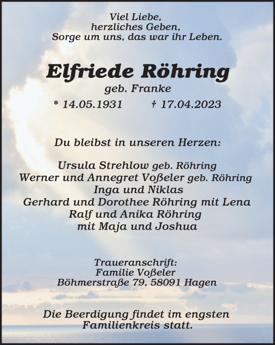 Traueranzeigen | Trauer-in-NRW.de