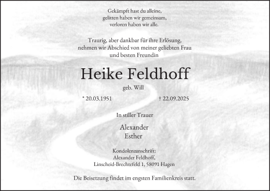 Traueranzeigen aus tageszeitung | Trauer-in-NRW.de